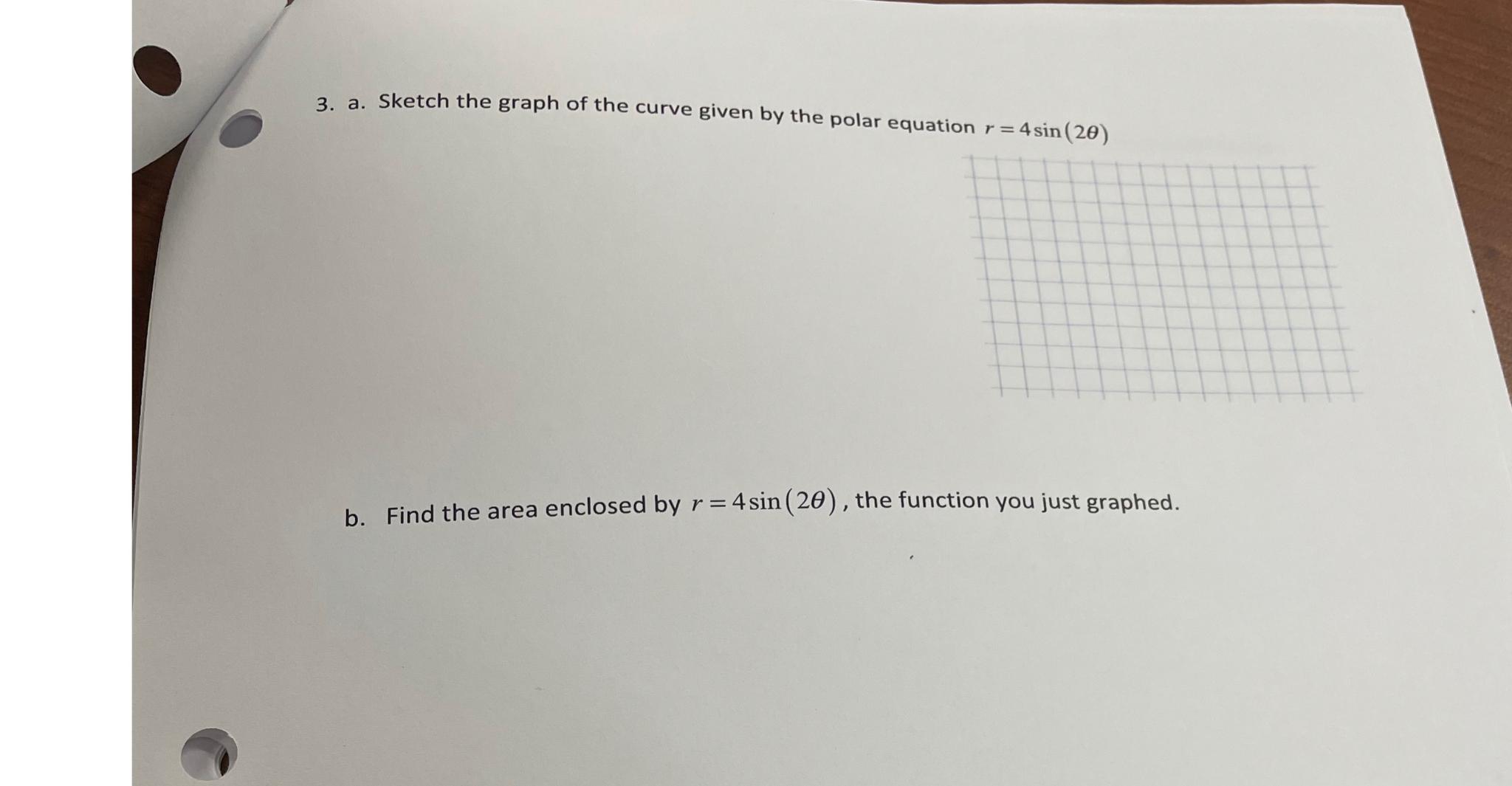 Solved a. ﻿Sketch the graph of the curve given by the polar | Chegg.com