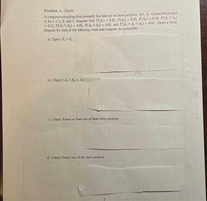 Solved Problem 1. (35pts) A computer consulting firm | Chegg.com