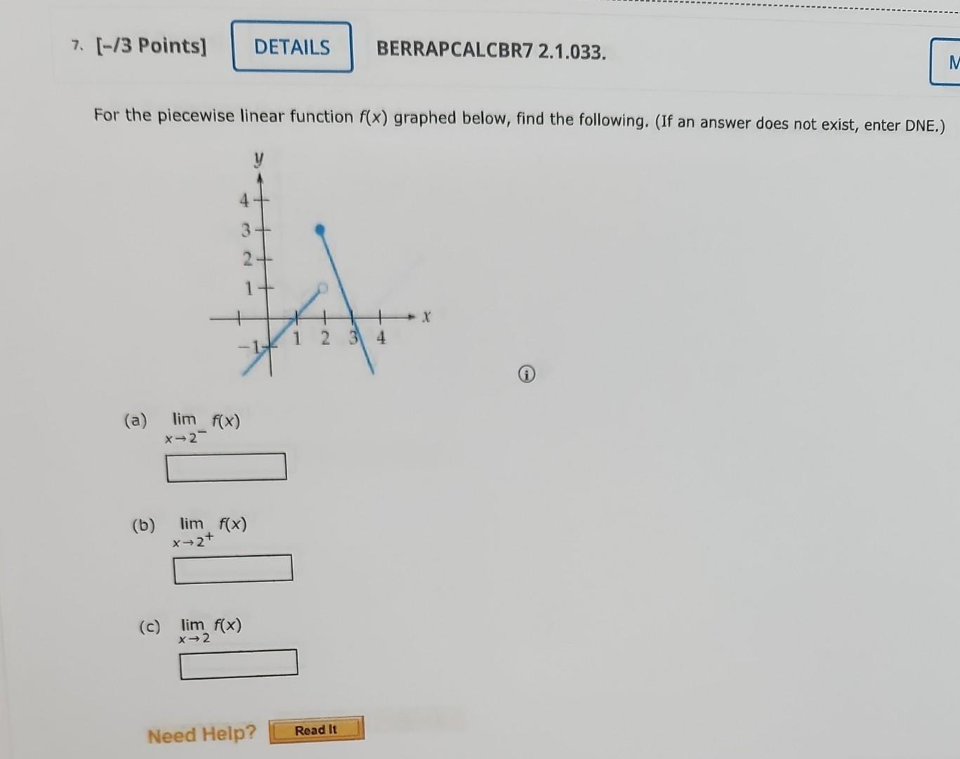 Solved For the piecewise linear function f(x) graphed below, | Chegg.com