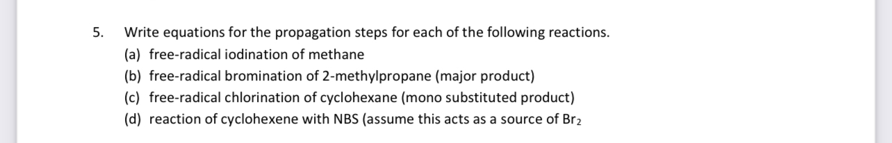 Solved Write equations for the propagation steps for each of | Chegg.com