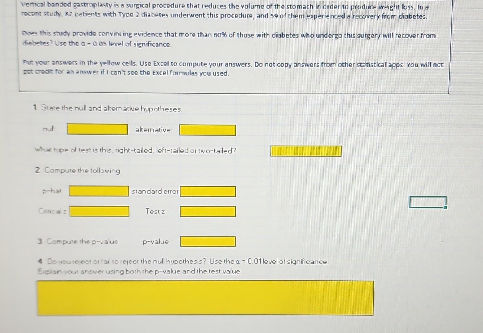 Solved Vertical banded gastroplasty is a surgical procedure | Chegg.com