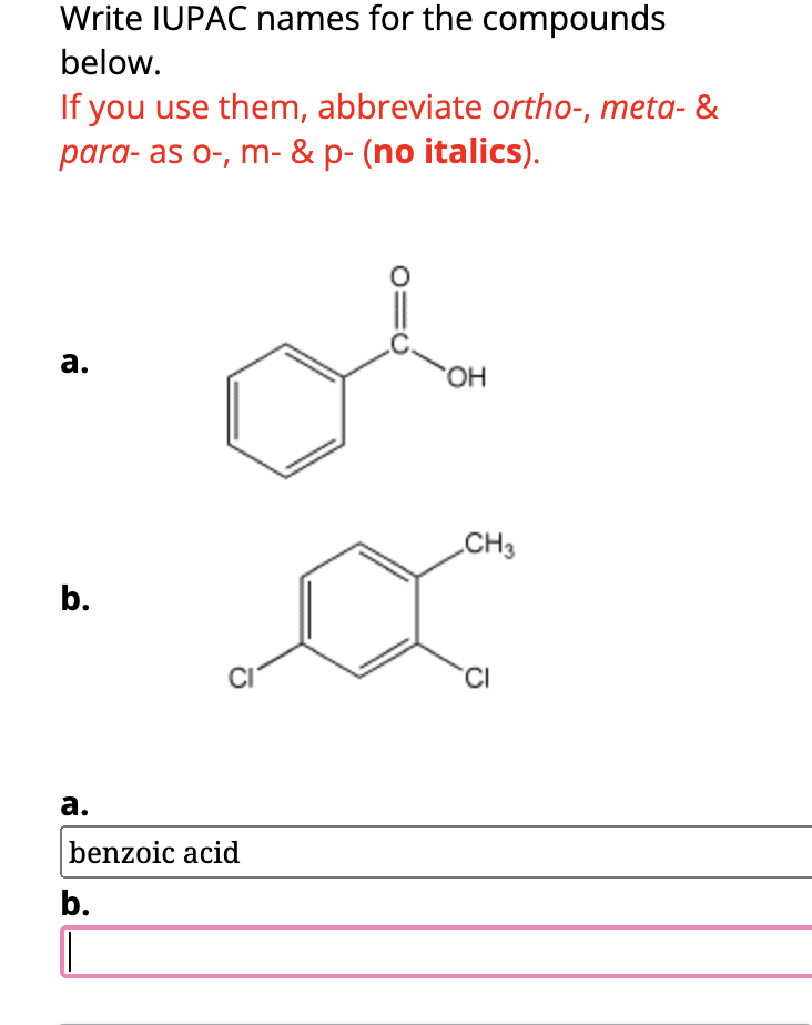Solved Write IUPAC names for the compoundsbelow.If you use | Chegg.com