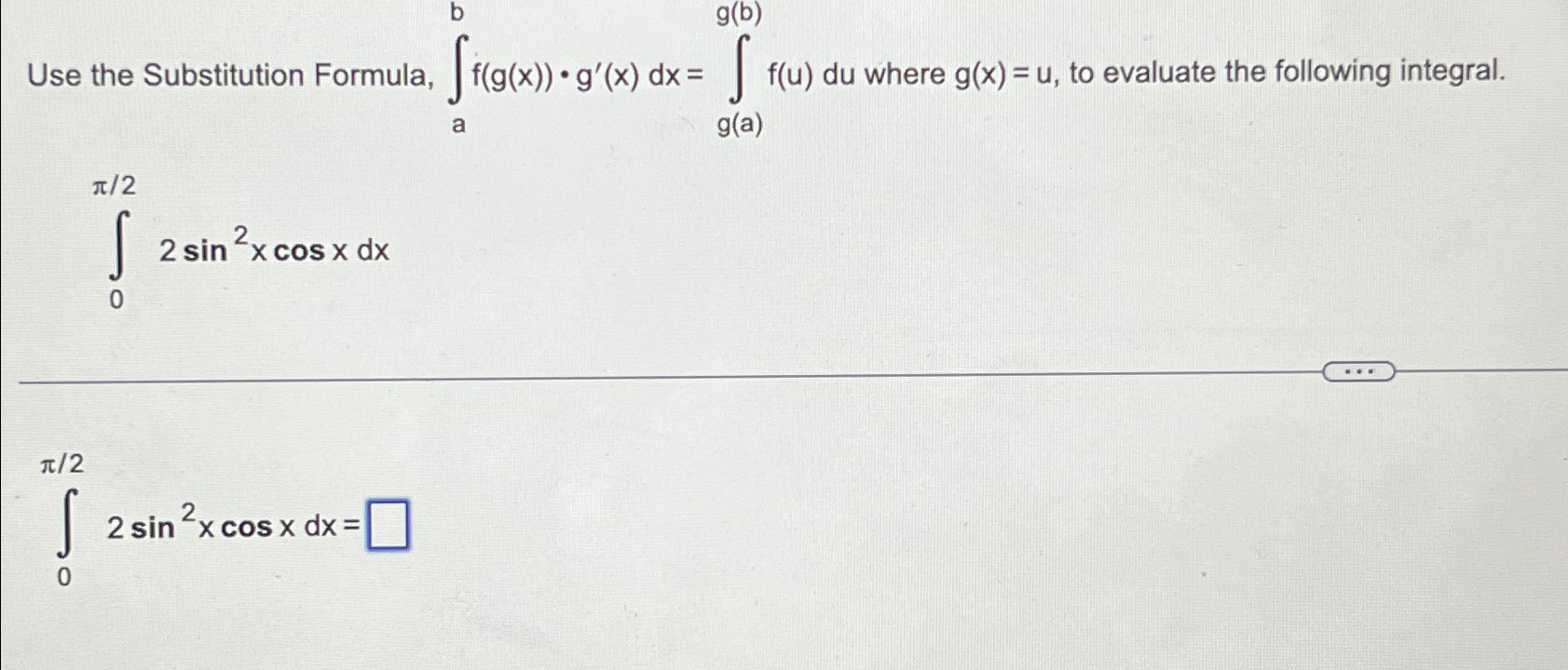 Solved Use the Substitution Formula, | Chegg.com