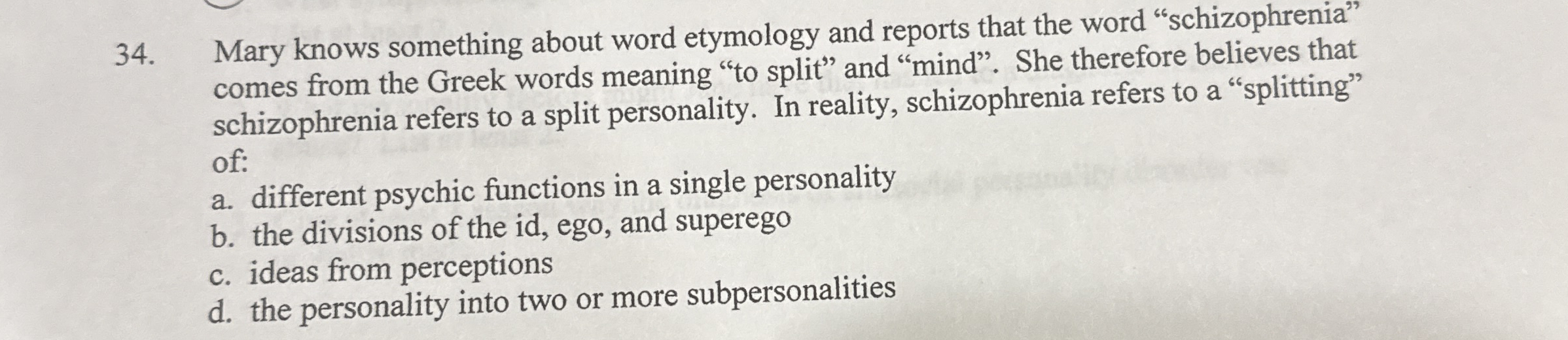 Solved Mary knows something about word etymology and reports | Chegg.com