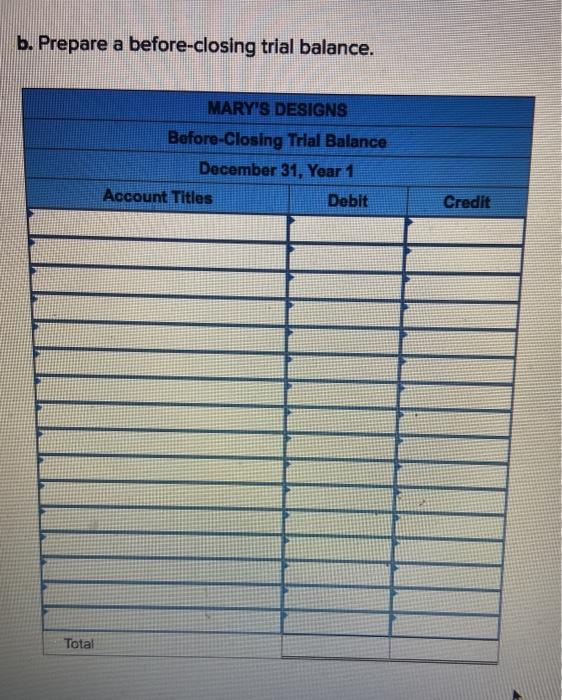 Solved The following accounting events apply to Mary's | Chegg.com