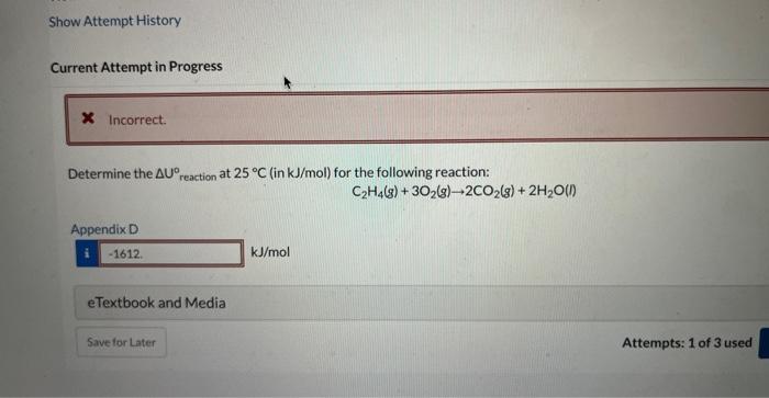 Solved Current Attempt in Progress Incorrect. Determine the | Chegg.com