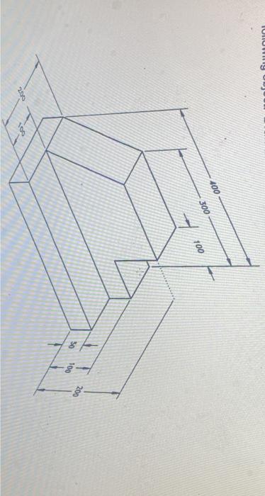 Solved Using CAD package to create an orthographic | Chegg.com