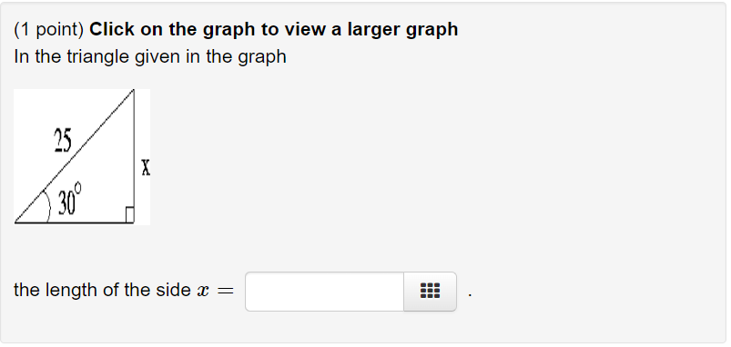 Solved (1 ﻿point) ﻿Click on the graph to view a larger | Chegg.com