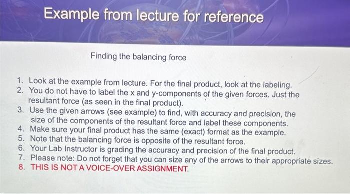 Solved Example from lecture for reference Finding the | Chegg.com