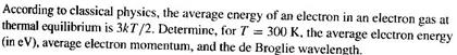 Solved According to classical physics, the average energy of | Chegg.com