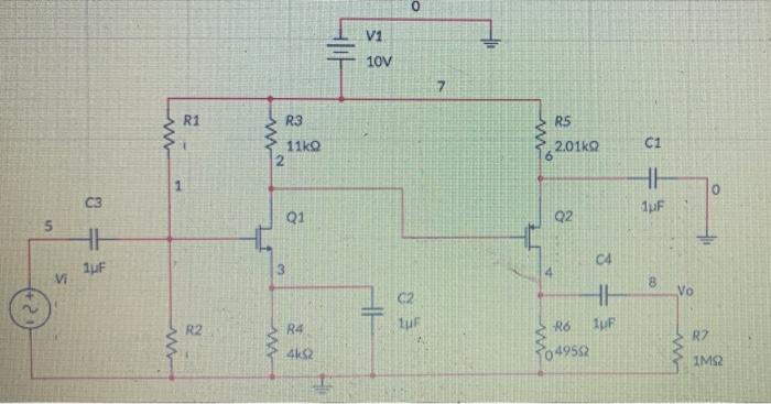 Solved The transistor parameters are K1= 0.1 mA/V2 , K2= 1 | Chegg.com