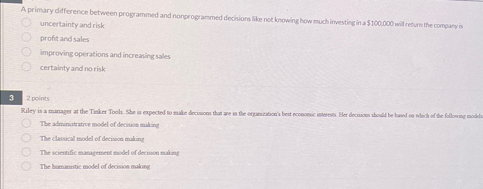 Solved A primary difference between programmed and | Chegg.com