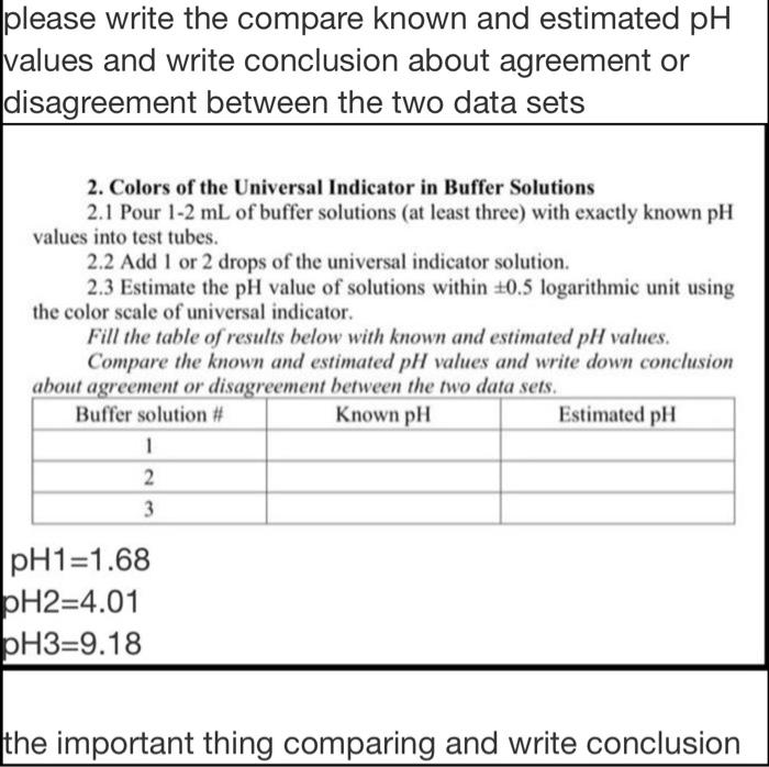 Solved from left to right buffer solution 1 to buffer | Chegg.com