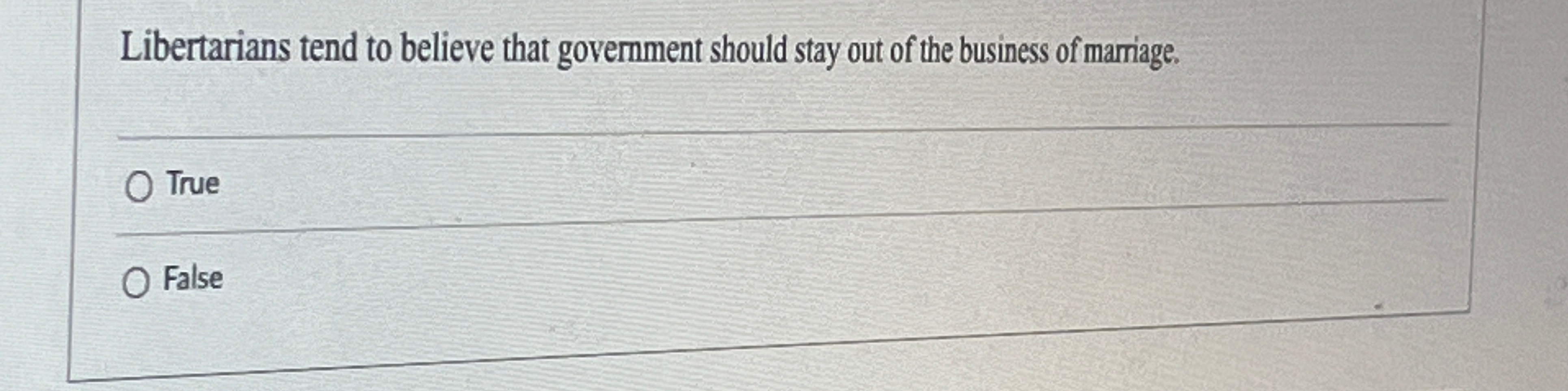 Solved Libertarians tend to believe that government should | Chegg.com