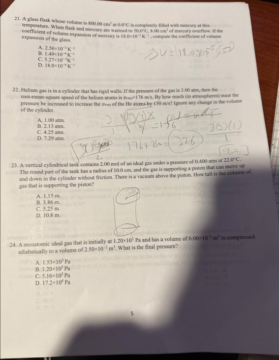 Solved A glass flask whose volume is 800.00cm3 ﻿at 0.0°C ﻿is | Chegg.com