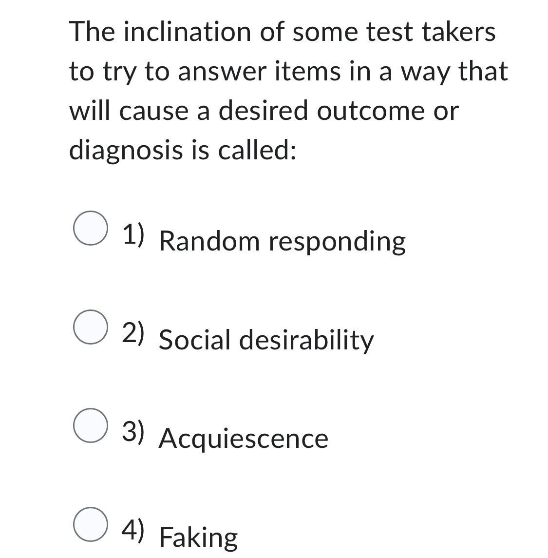 Solved The inclination of some test takers to try to answer | Chegg.com