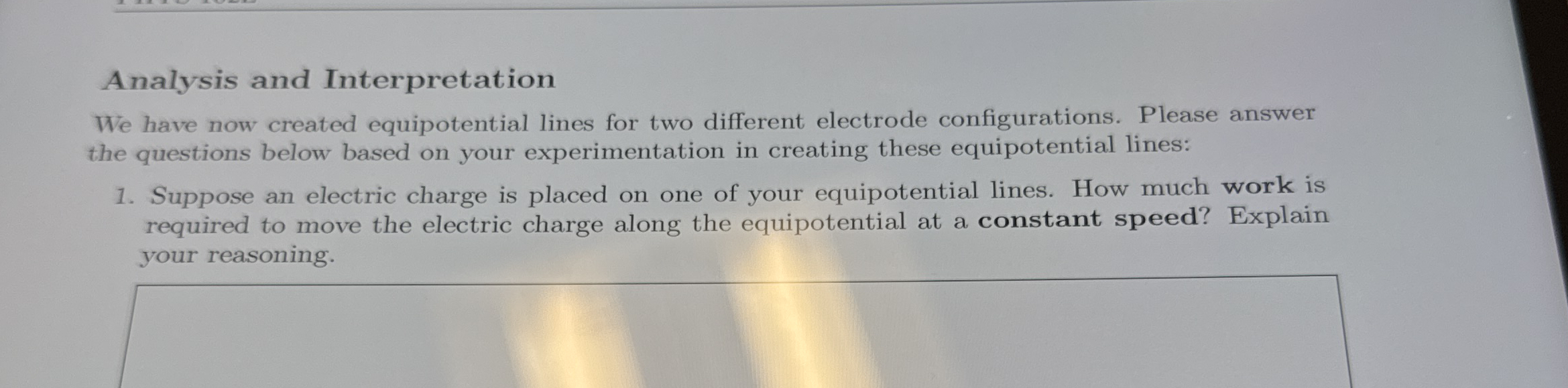Solved Analysis and InterpretationWe have now created | Chegg.com