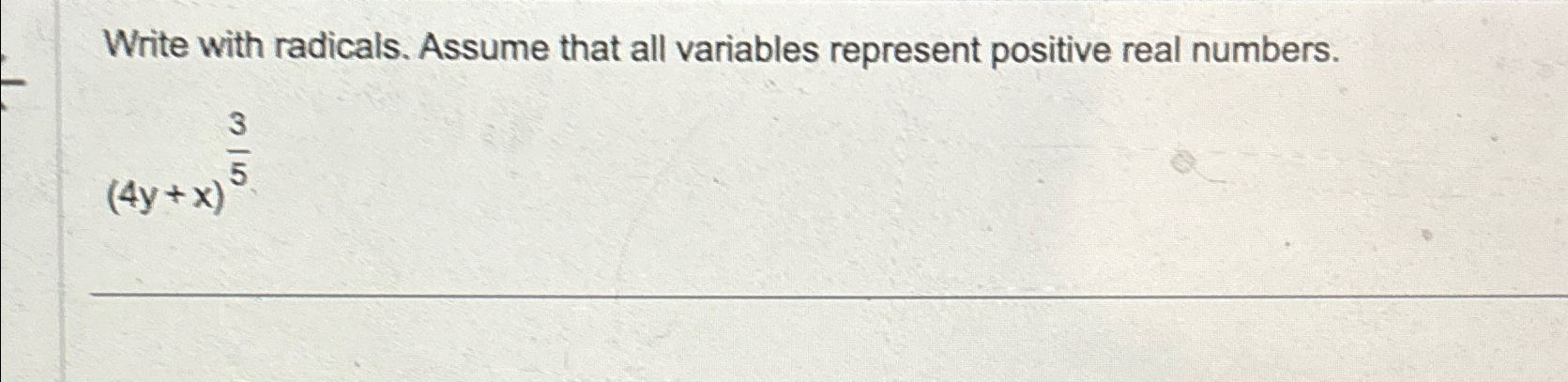 Solved Write with radicals. Assume that all variables | Chegg.com