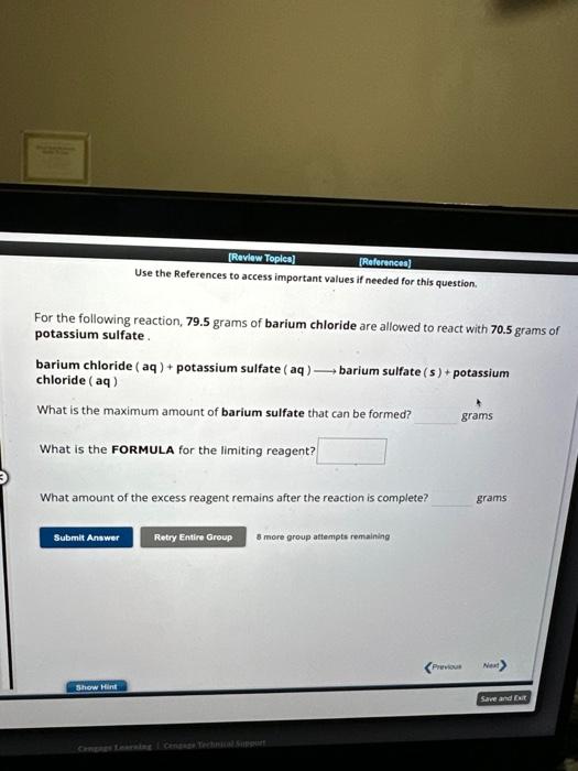 Solved Use the References to access important values if | Chegg.com