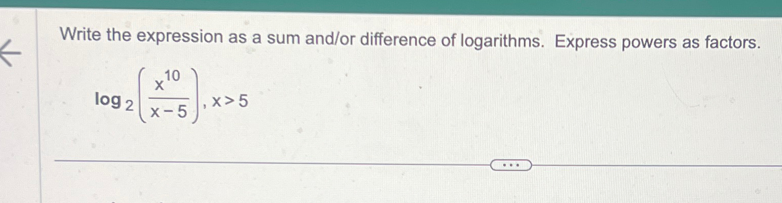 Solved Write the expression as a sum and/or difference of | Chegg.com