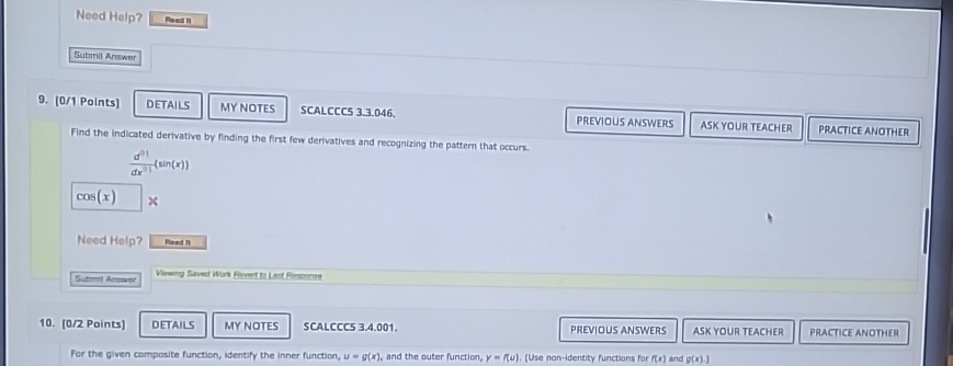 Solved Need Help? 9. [0/1 ﻿Points | Chegg.com