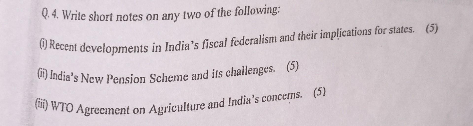 Solved this is a question of Indian economy post | Chegg.com