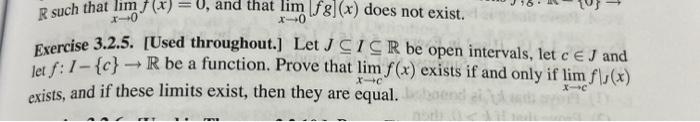 Solved R such that limx→0f(x)=0, and that limx→0[fg](x) does | Chegg.com