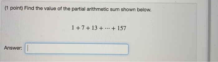 Solved Webwork 112 113 Problem 5 Previous Problem Problem 7175