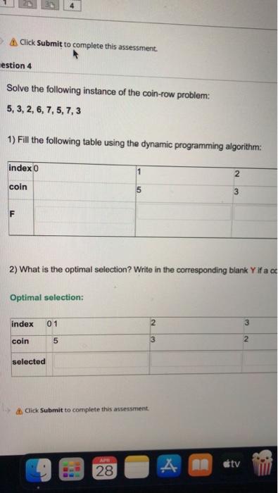 Solved Solve the towing utance of the coin-row problem | Chegg.com