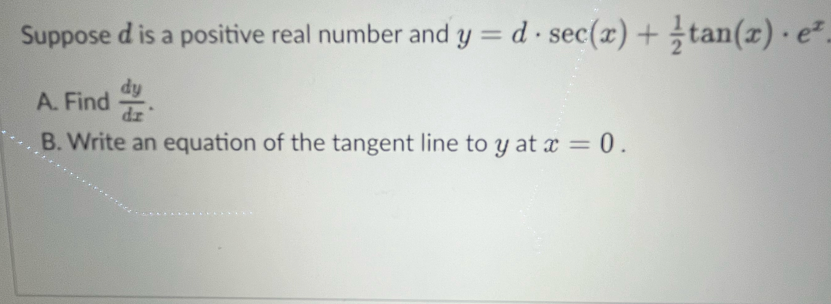 Solved Suppose d ﻿is a positive real number and | Chegg.com