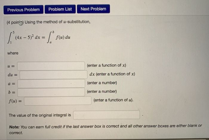 Solved Previous Problem Problem List Next Problem (4 pointm) | Chegg.com