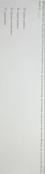 Solved Managens who strive to understand how to boost | Chegg.com