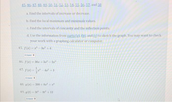 Solved 45, 46, 47, 48, 49, 50, 51, 52, 53, 54, 55, 56, 57, | Chegg.com