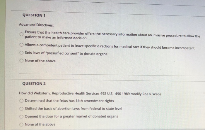 Solved QUESTION 1 Advanced Directives: Ensure that the | Chegg.com