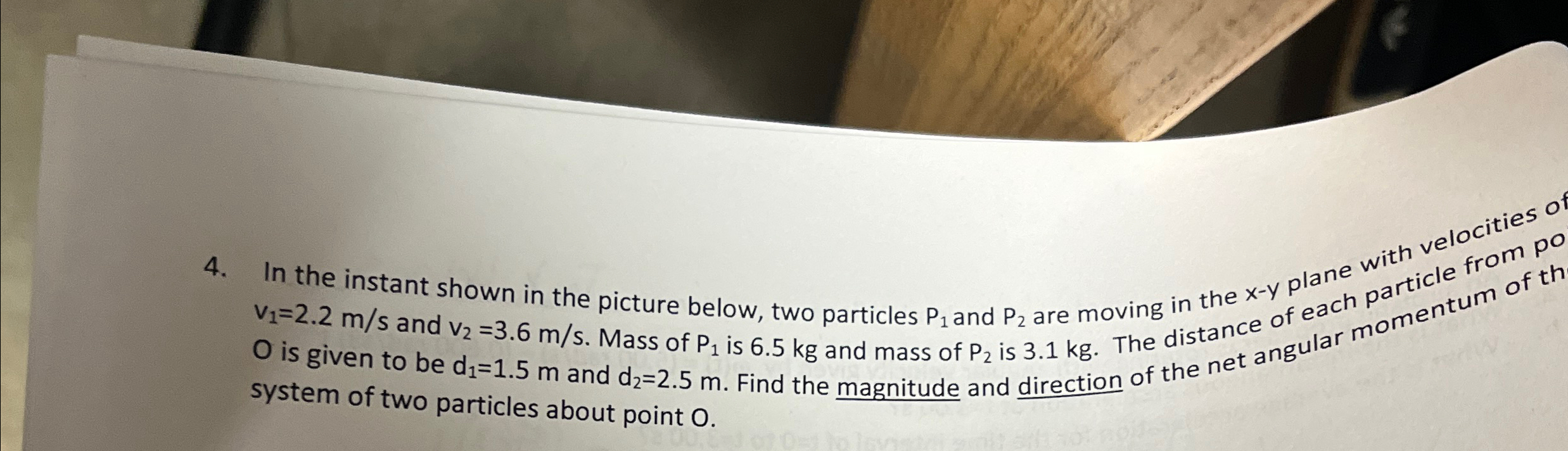 Solved two particles P1 ﻿and P2 ﻿are m ﻿ving in the x-y | Chegg.com