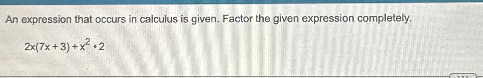 Solved An expression that occurs in calculus is given. | Chegg.com
