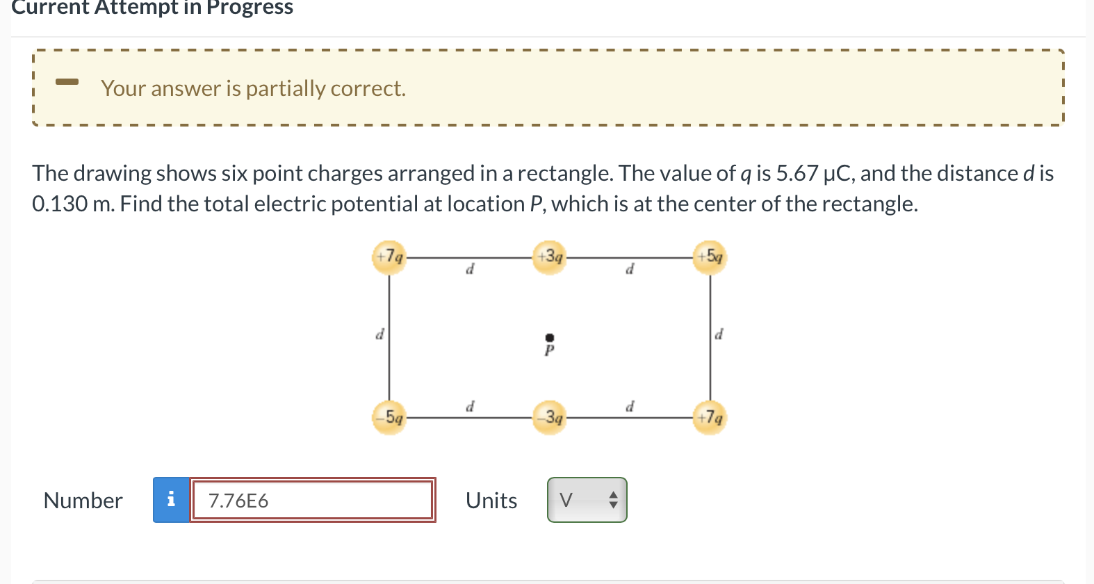 Solved Current Attempt in ProgressYour answer is partially | Chegg.com