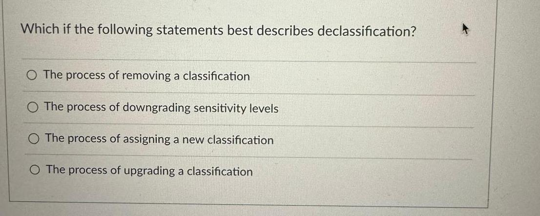 Solved Which if the following statements best describes | Chegg.com