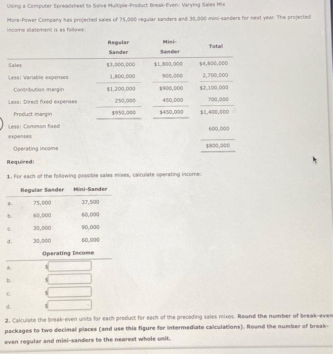 Solved Using a Computer Spreadsheet to Solve | Chegg.com