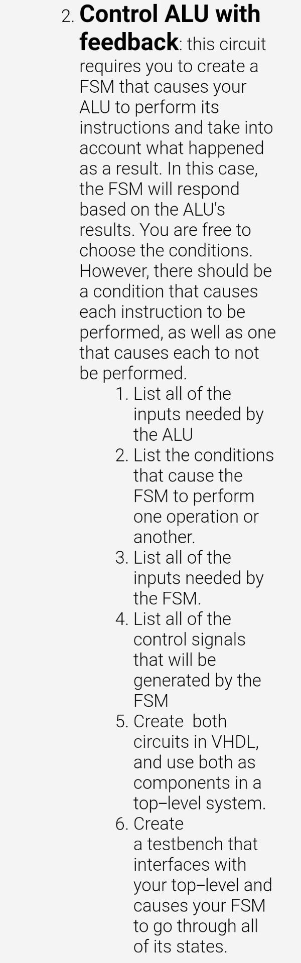 This assignment requires you to create an ALU and | Chegg.com