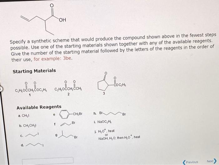 Solved Specify a synthetic scheme that would produce the | Chegg.com