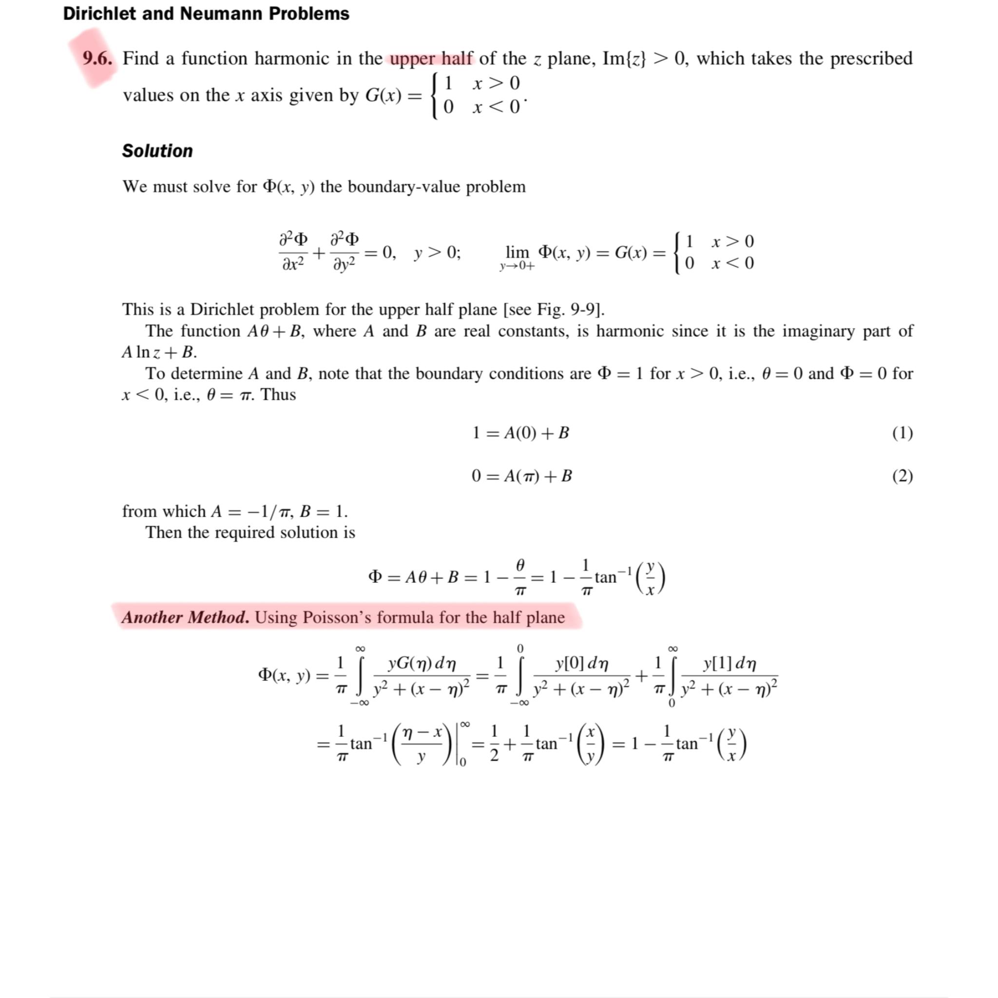 Solved Dirichlet and Neumann Problems9.6. ﻿Find a function | Chegg.com