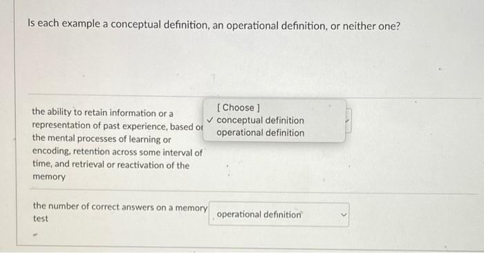 Solved Is each example a conceptual definition, an | Chegg.com