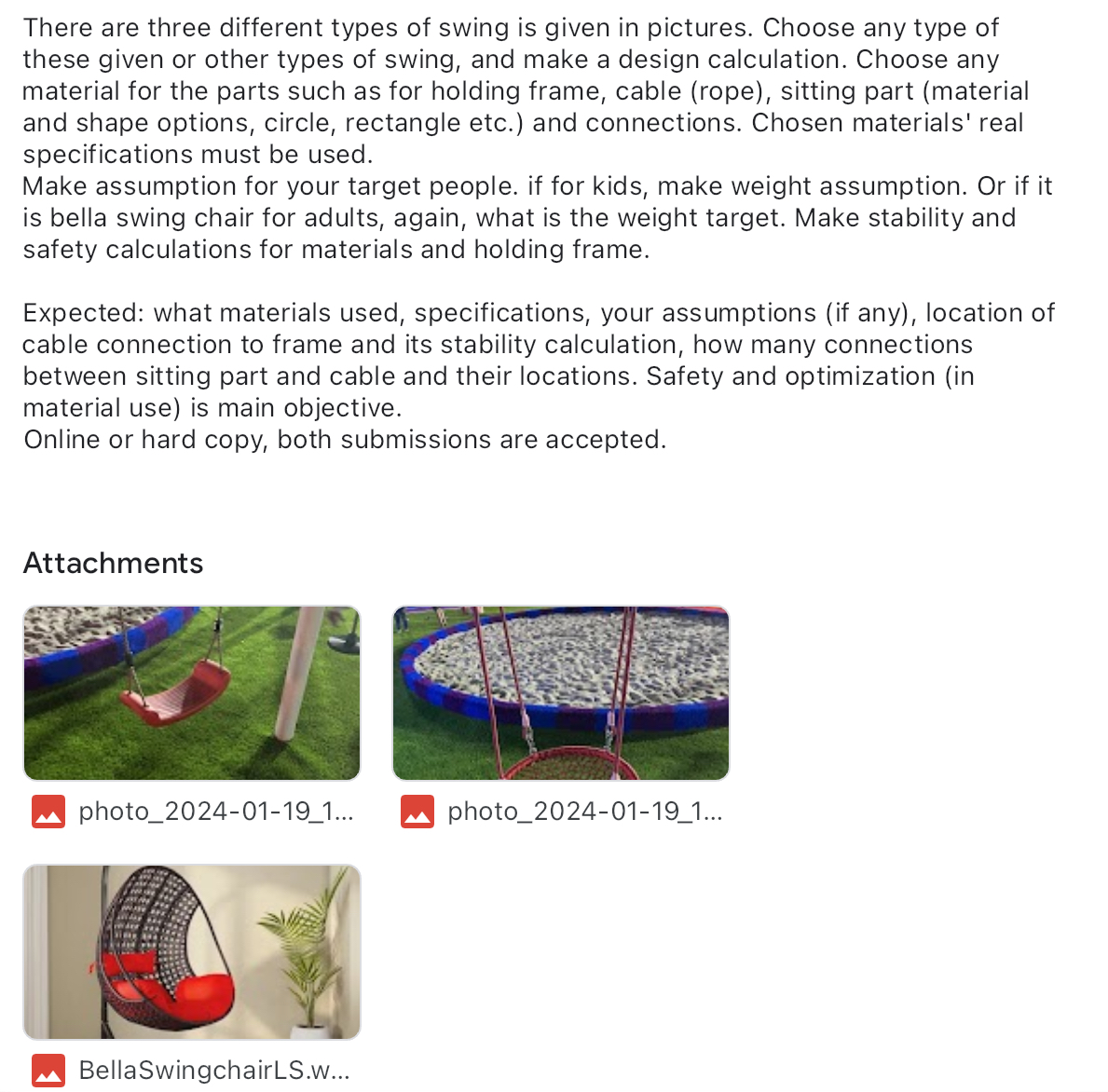 Solved There are three different types of swing is given in | Chegg.com