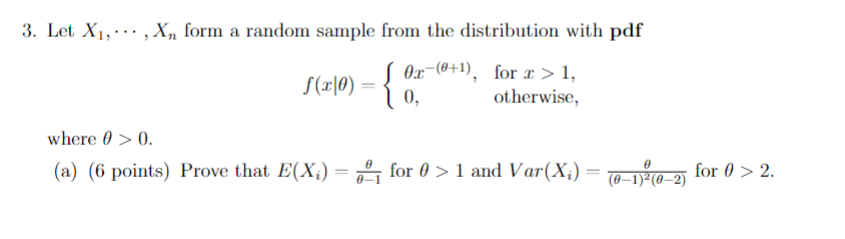 Solved Let x1,cdots,xn ﻿form a random sample from the | Chegg.com