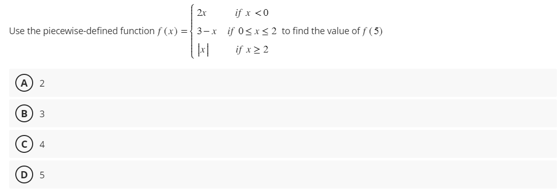 Solved Use the piecewise-defined function | Chegg.com