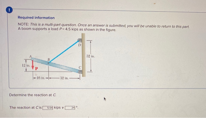 Solved Required information NOTE: This is a multi-part | Chegg.com