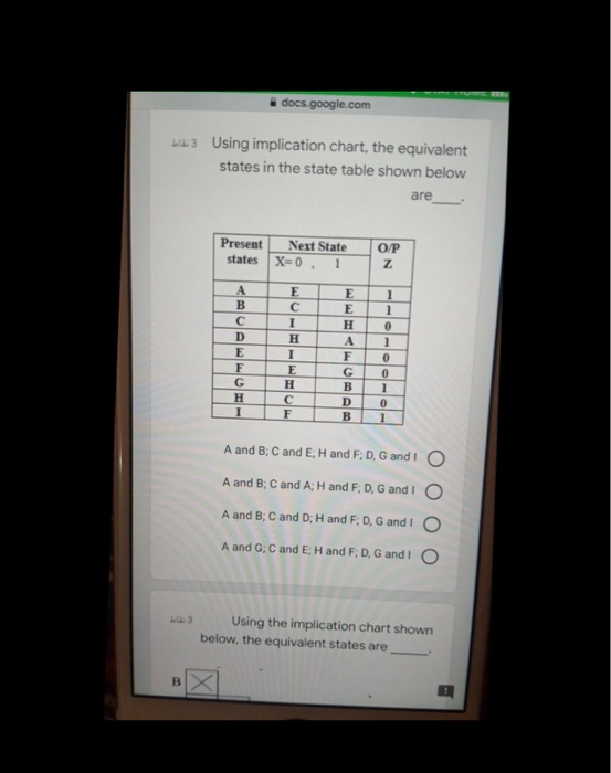 Solved docs.google.com 3 Using implication chart, the | Chegg.com