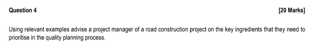 Solved Question 4 [20 Marks] Using relevant examples advise | Chegg.com