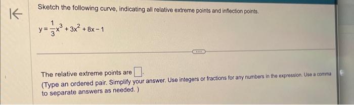 Solved Sketch the following curve, indicating all relative | Chegg.com